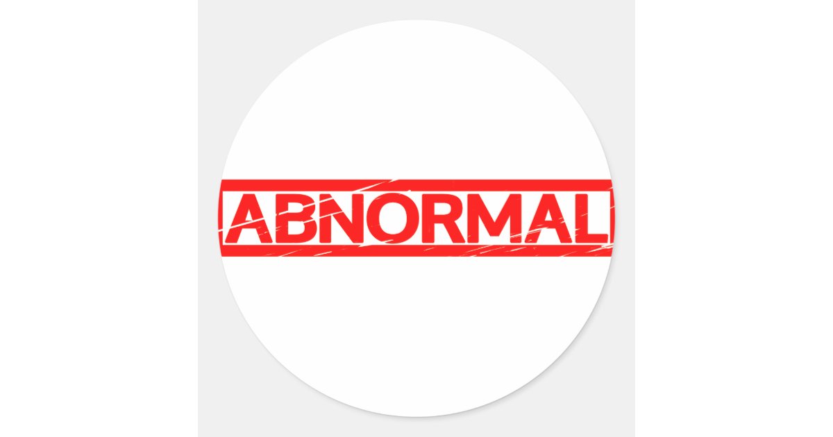 Abnormal Stamp Classic Round Sticker | Zazzle
