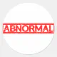 Abnormal Stamp Classic Round Sticker | Zazzle
