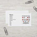 ABO Blood Group System (Blood Types) Business Card | Zazzle
