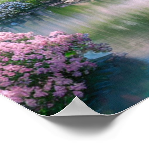 Abode in the Japanese Garden Poster | Zazzle