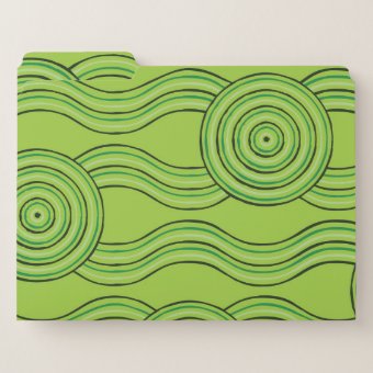 Aboriginal Art Rainforest File Folder | Zazzle