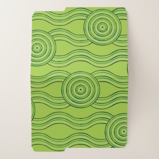 Aboriginal Art Rainforest File Folder | Zazzle