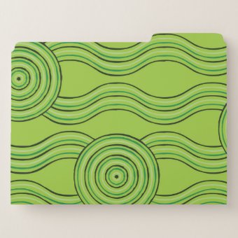 Aboriginal Art Rainforest File Folder | Zazzle