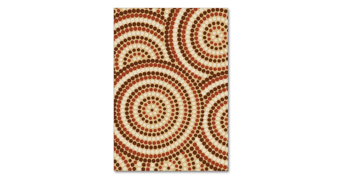 Aboriginal Dot Painting Table Number | Zazzle