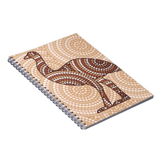Aboriginal emu dot painting notebook | Zazzle.com