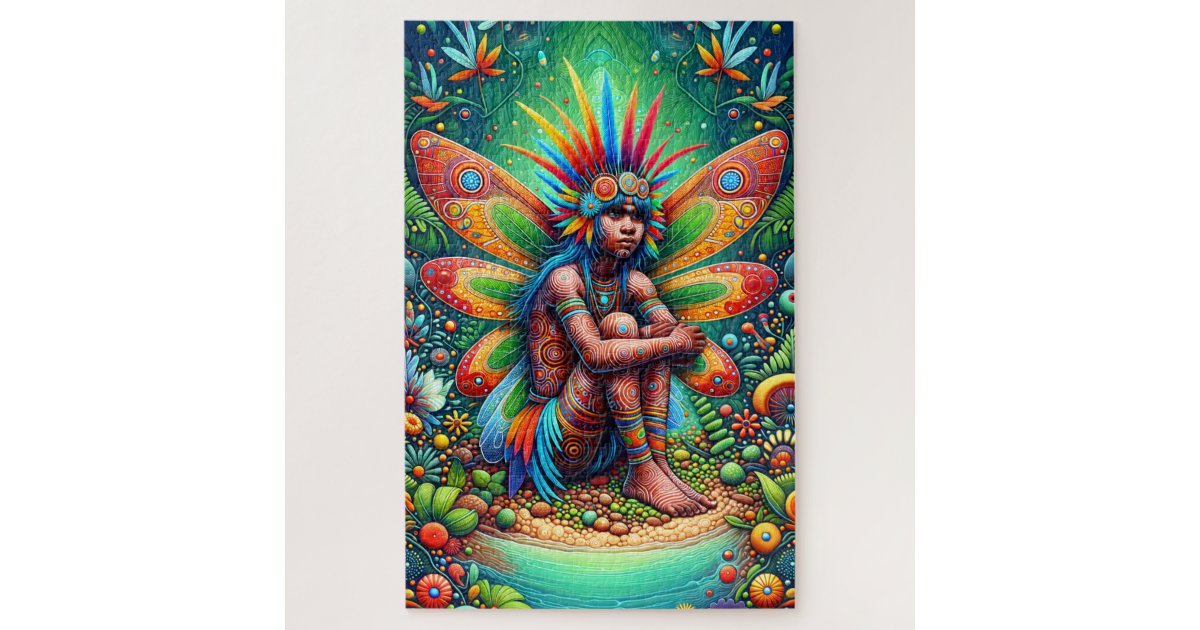 Aboriginal Fairy Jigsaw Puzzle | Zazzle