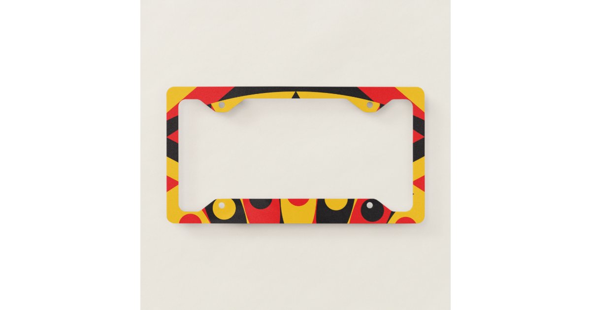 aboriginal license plate frame | Zazzle