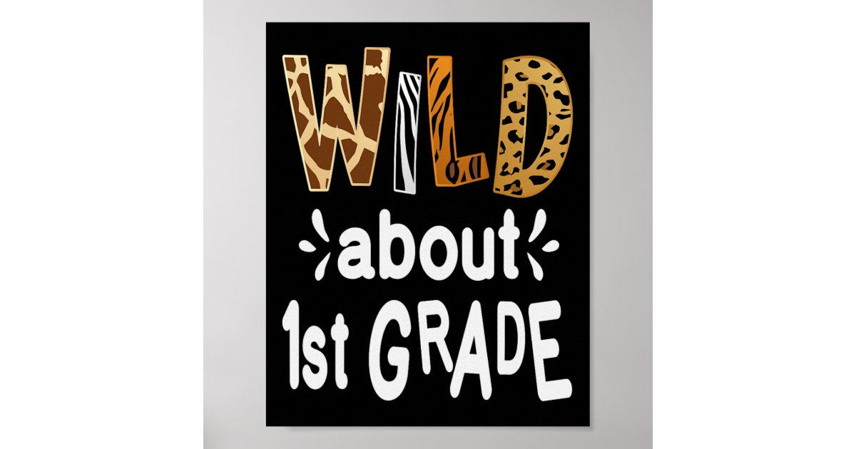 About 1st Grade Welcome Back To School First Day O Poster | Zazzle