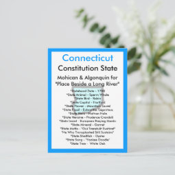 About Connecticut Postcard | Zazzle