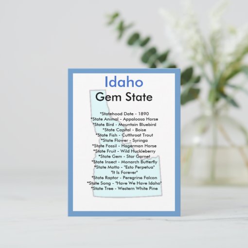 About Idaho Postcard | Zazzle
