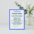 About Indiana Postcard | Zazzle
