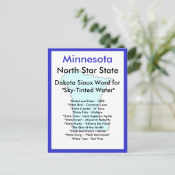About Minnesota Postcard | Zazzle