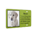[About My Dog] Dog Brag License Plate | Zazzle