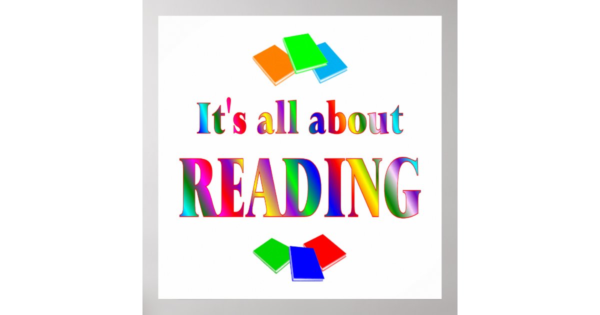 About Reading Poster | Zazzle