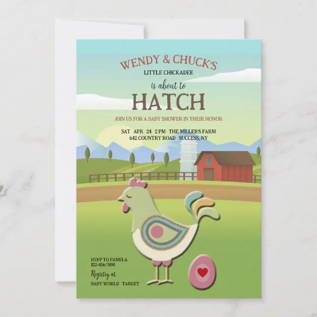 About To Hatch Baby Shower Invitation | Zazzle
