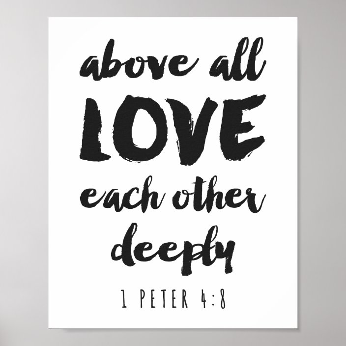 Above all Love Poster Print | Zazzle.com