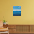 Above Tree Line // Dense Forest and Blue Mountain Poster | Zazzle