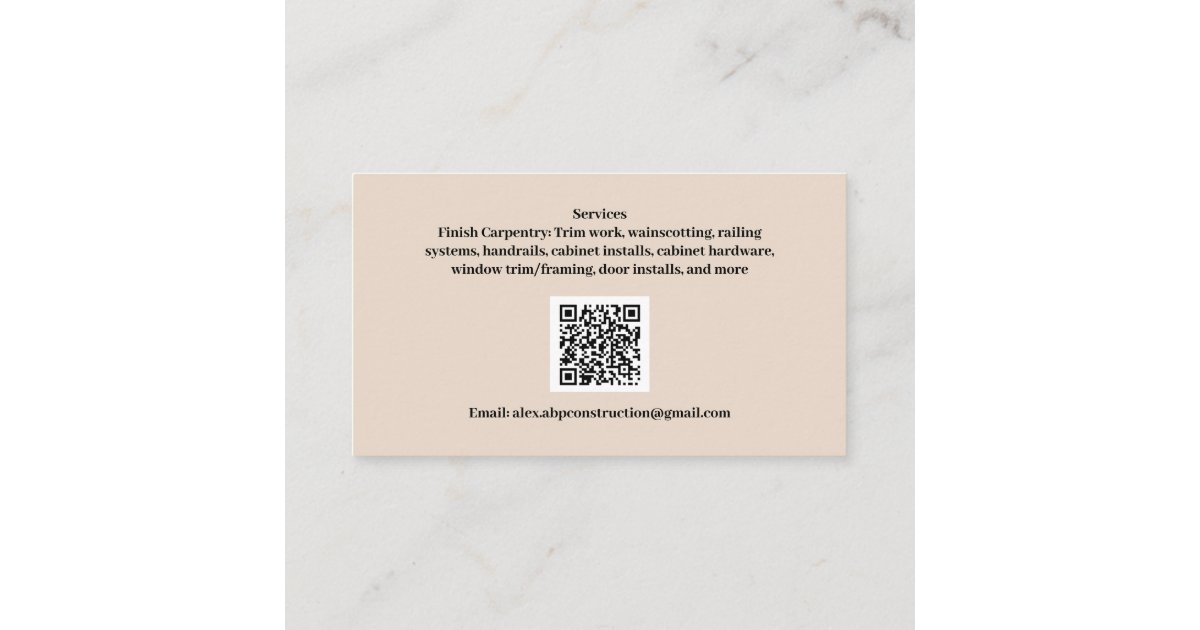 ABP Construction LLC Business Cards | Zazzle