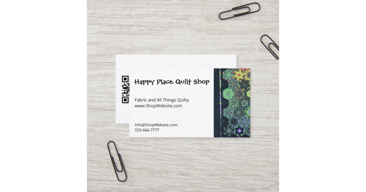 Abracadabra Quilt Fully Customizable Biz Cards | Zazzle