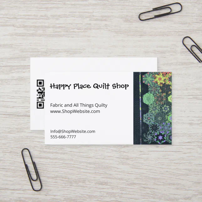 Abracadabra Quilt Fully Customizable Biz Cards | Zazzle