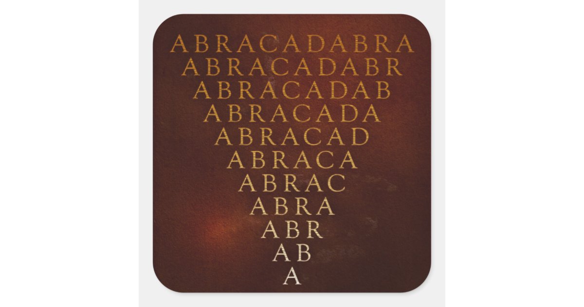 Abracadabra Sticker | Zazzle