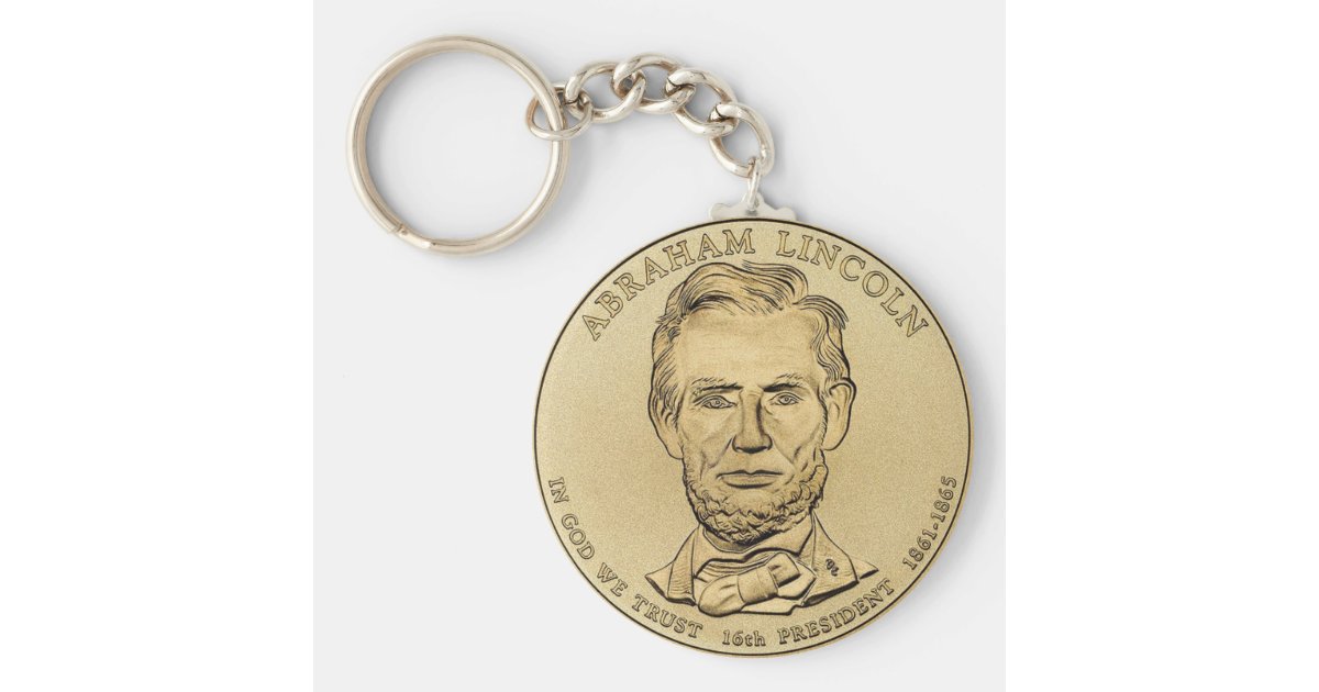 Abraham Lincoln $1 Presidential Coin Keychain | Zazzle