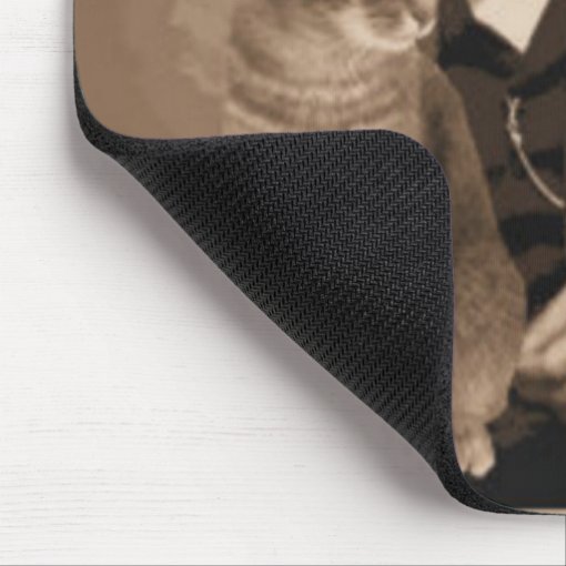 Abraham Lincoln and his cat "Dixie" Mouse Pad | Zazzle
