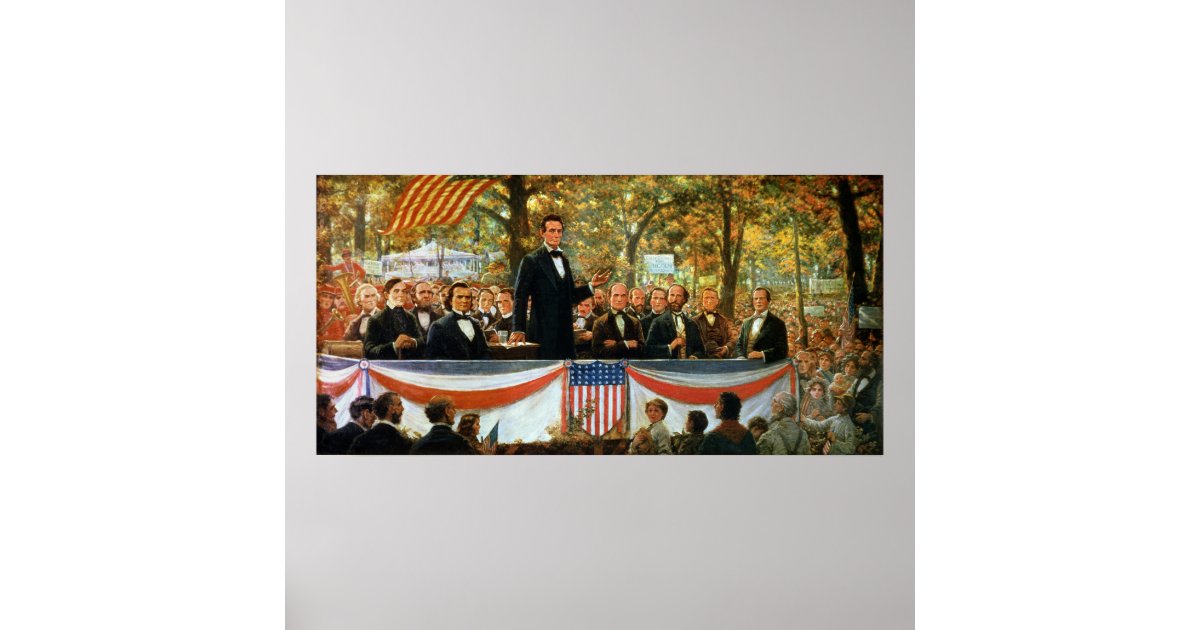 Abraham Lincoln and Stephen A. Douglas Poster | Zazzle