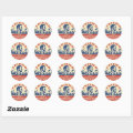Abraham Lincoln Brigade Emblem Badge Classic Round Sticker | Zazzle