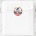 Abraham Lincoln Brigade Emblem Badge Classic Round Sticker | Zazzle