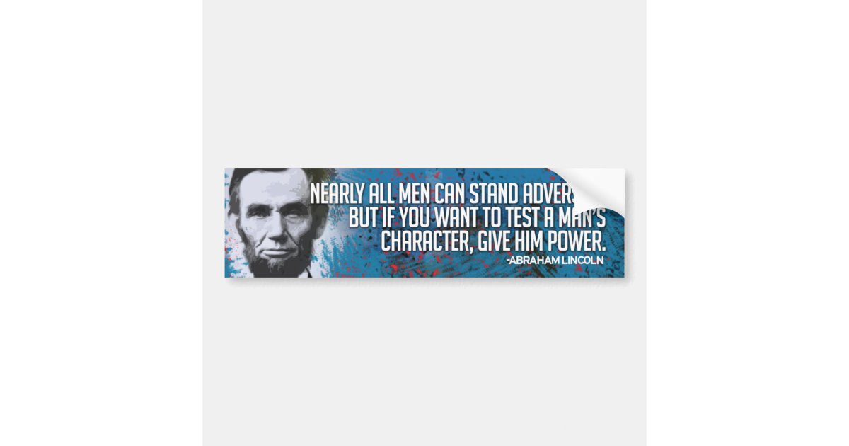 Abraham Lincoln Bumper Sticker | Zazzle
