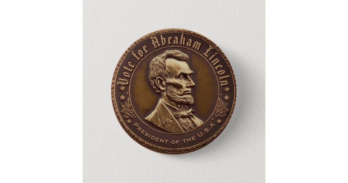 Abraham Lincoln Campaign Button | Zazzle