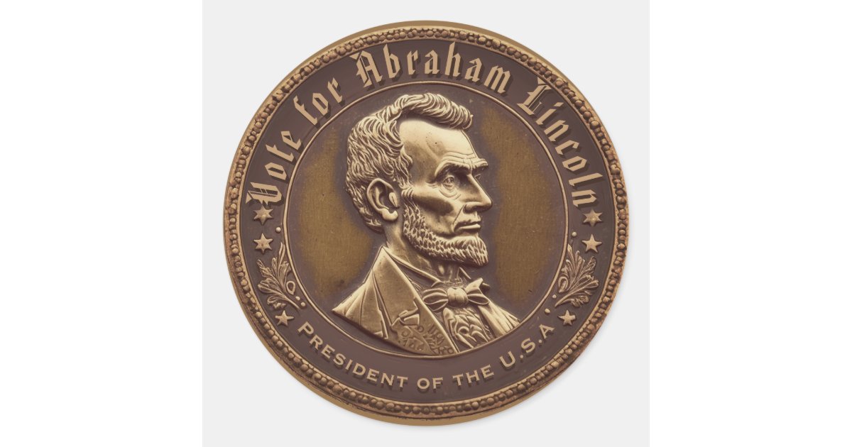 Abraham Lincoln Classic Round Sticker | Zazzle