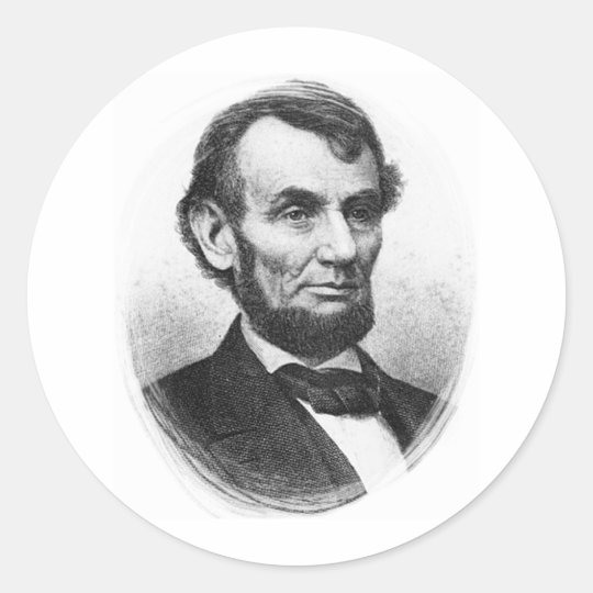 Abraham Lincoln Classic Round Sticker | Zazzle.com