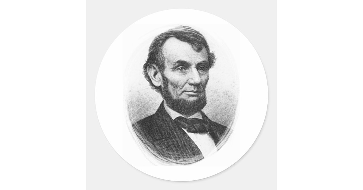 Abraham Lincoln Classic Round Sticker | Zazzle