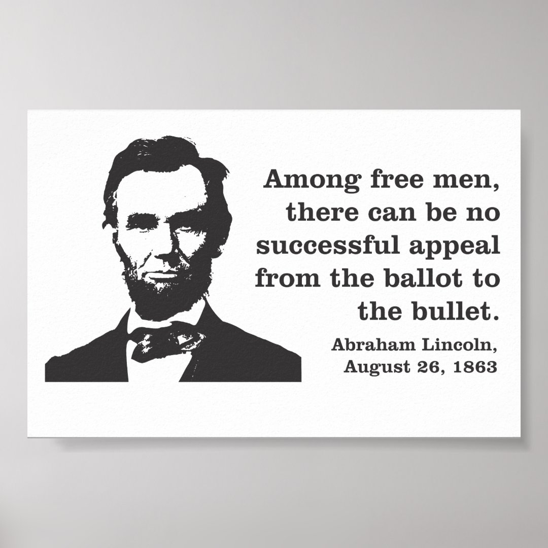 Abraham Lincoln Democracy Poster | Zazzle