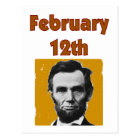 Abraham Lincoln's Birthday Postcard | Zazzle.com