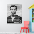 Abraham Lincoln Gettysburg Address Portrait Poster | Zazzle