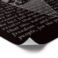 Abraham Lincoln Gettysburg Address Portrait Poster | Zazzle