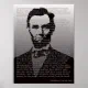Abraham Lincoln Gettysburg Address Portrait Poster | Zazzle