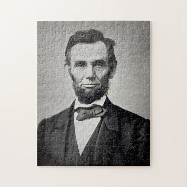 Abraham Lincoln Gettysburg Portrait Jigsaw Puzzle | Zazzle