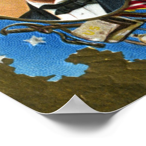 Abraham Lincoln Giving Gettysburg Address Poster | Zazzle