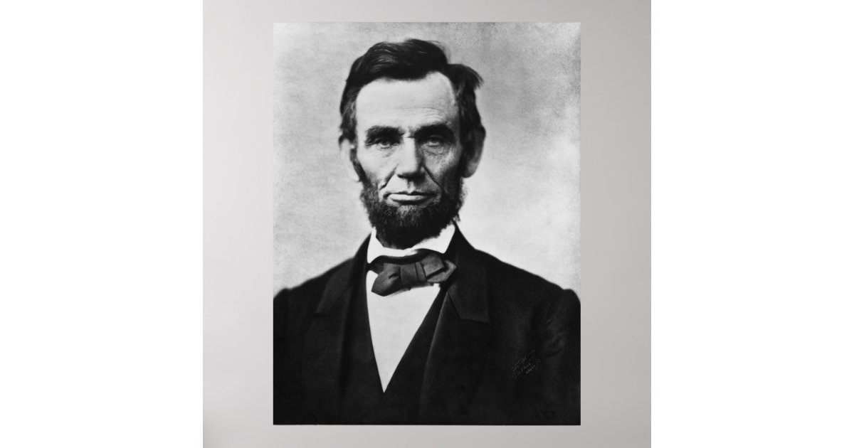 Abraham Lincoln Portrait Poster | Zazzle