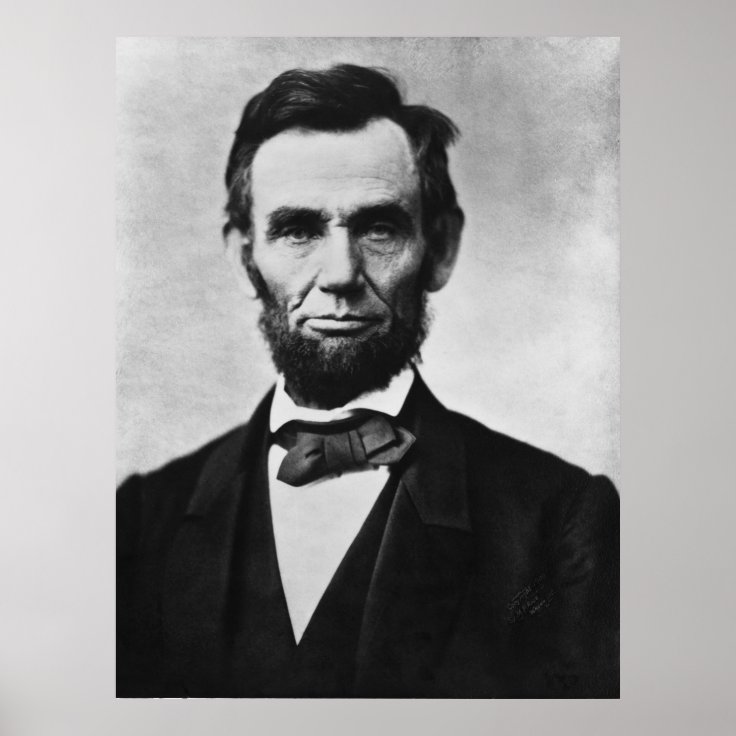 Abraham Lincoln Portrait Poster | Zazzle
