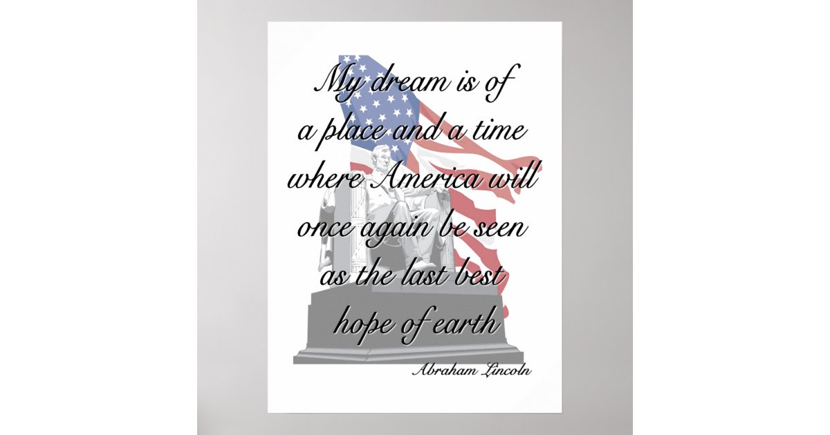 Abraham Lincoln poster | Zazzle