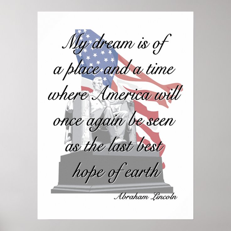 Abraham Lincoln poster | Zazzle