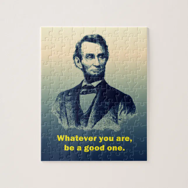 Abraham Lincoln Quote Jigsaw Puzzle | Zazzle