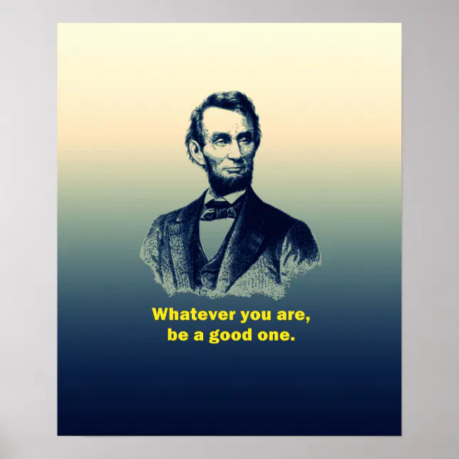 Abraham Lincoln Quote Poster | Zazzle