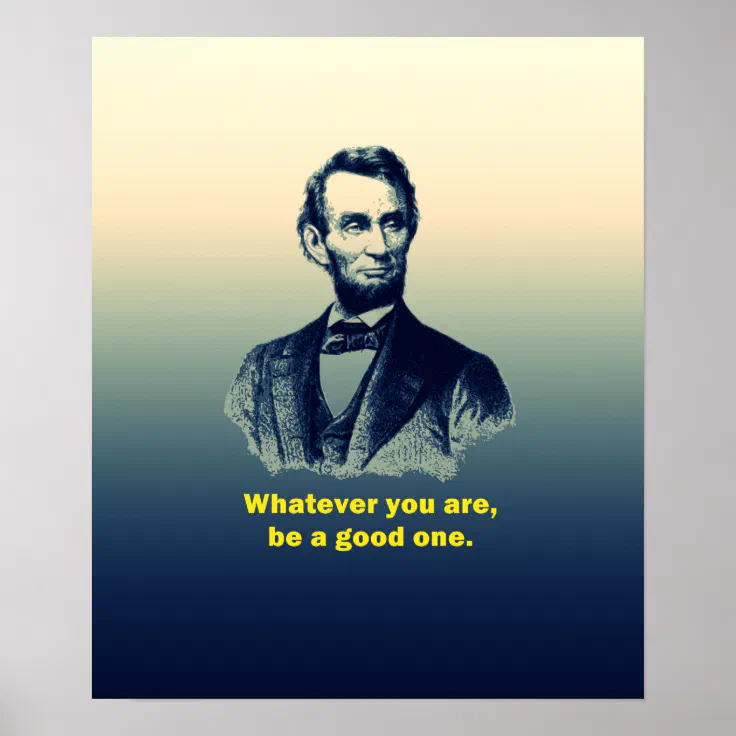 Abraham Lincoln Quote Poster | Zazzle