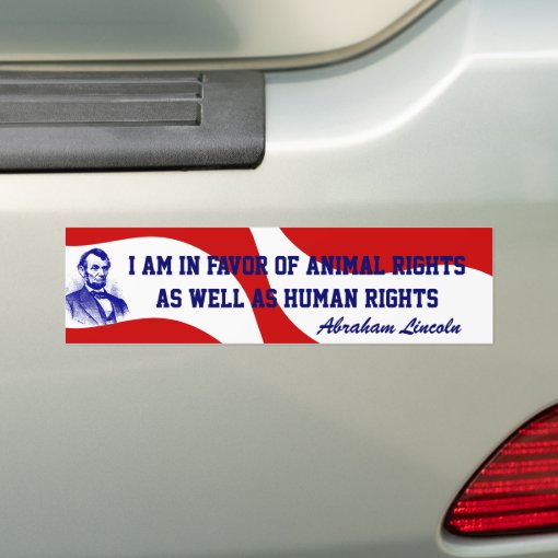 Abraham Lincoln Red White Blue Bumper Stickers | Zazzle